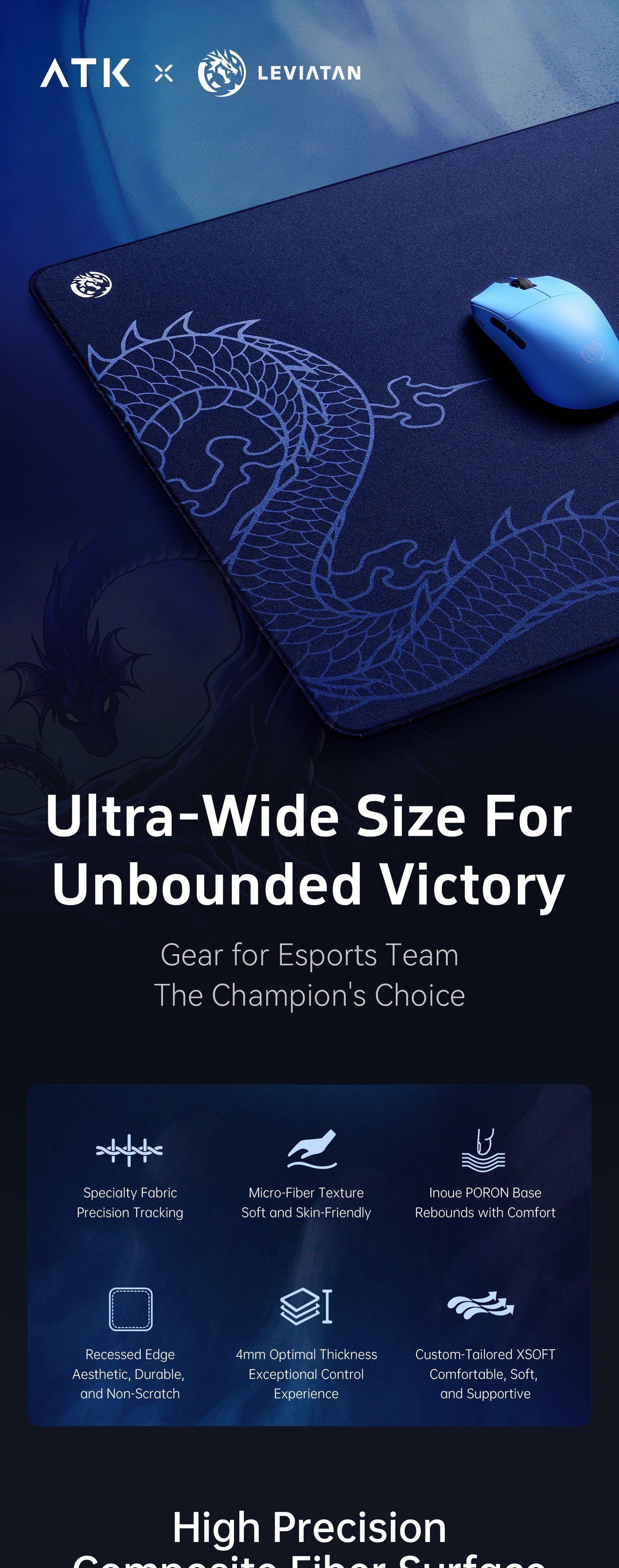 ATK LEVIATAN Esports Pad | Pro Gaming Mouse Pad – ATK Gaming Gear