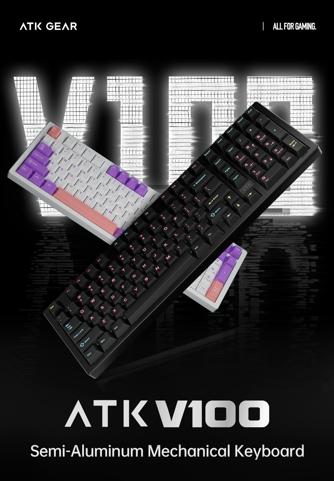 ATK V100 | Wireless Semi-Aluminum Mechanical Keyboard – ATK Gaming Gear