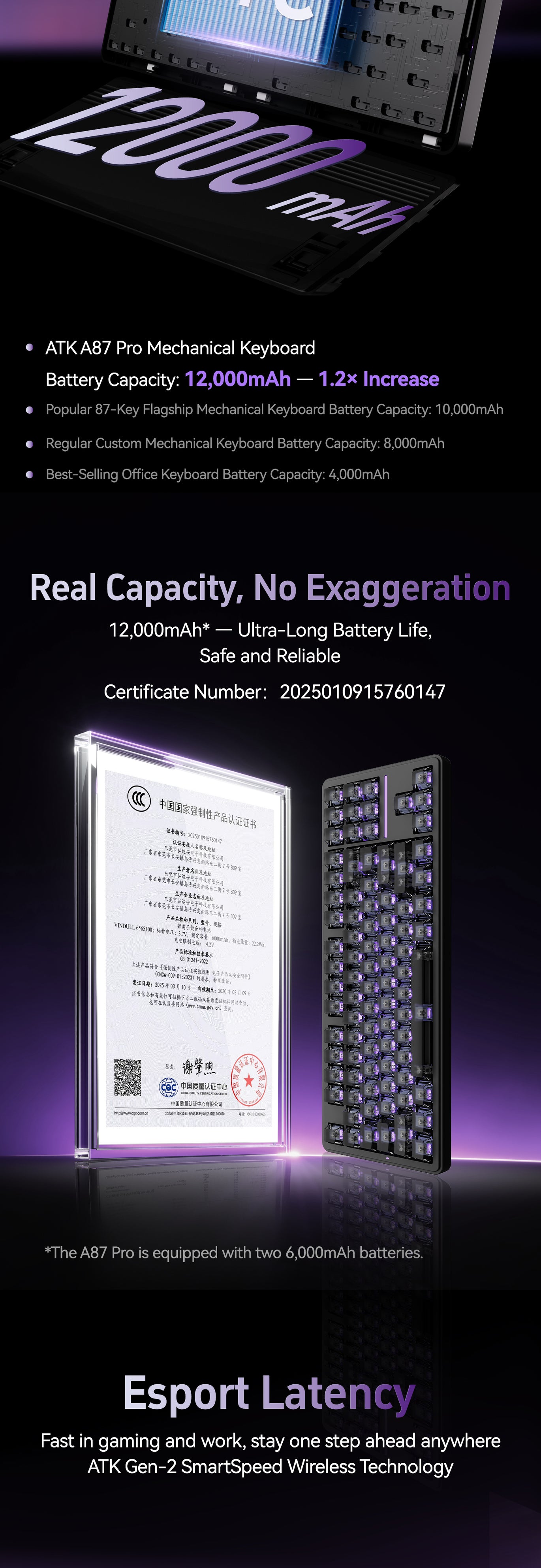 ATK A87 | Wireless Mechanical Gaming TKL Keyboard – ATK Gaming Gear