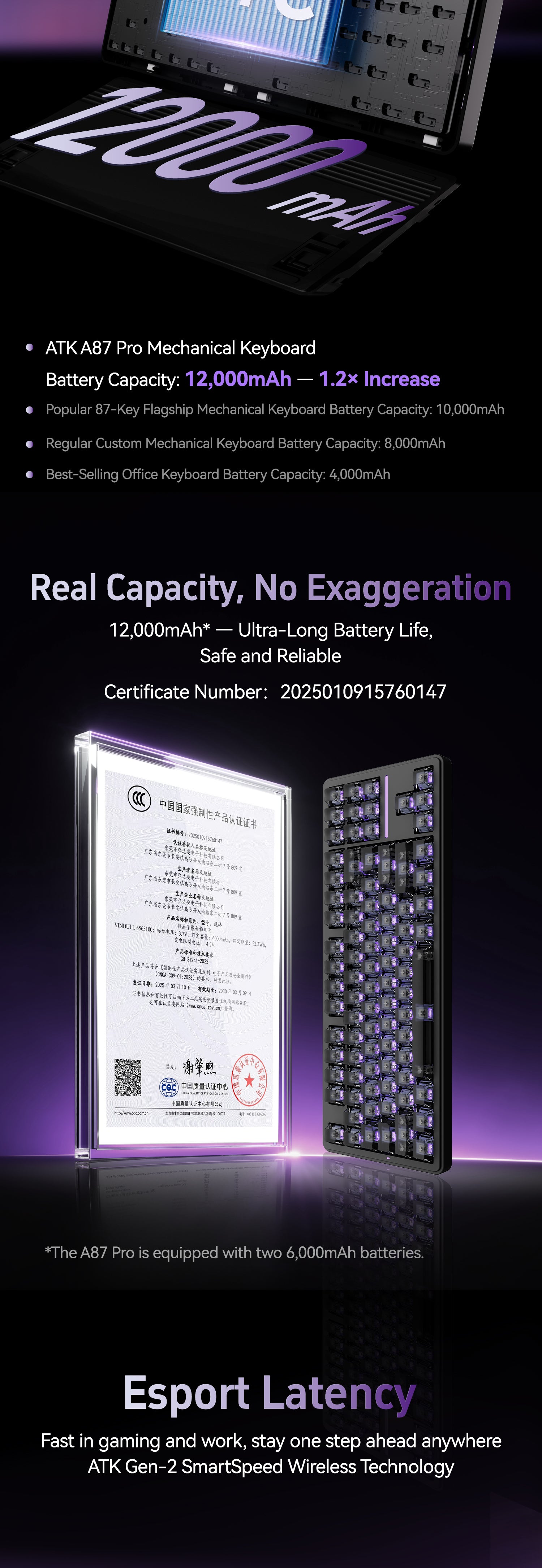 ATK A87 | Wireless Mechanical Gaming TKL Keyboard – ATK Gaming Gear