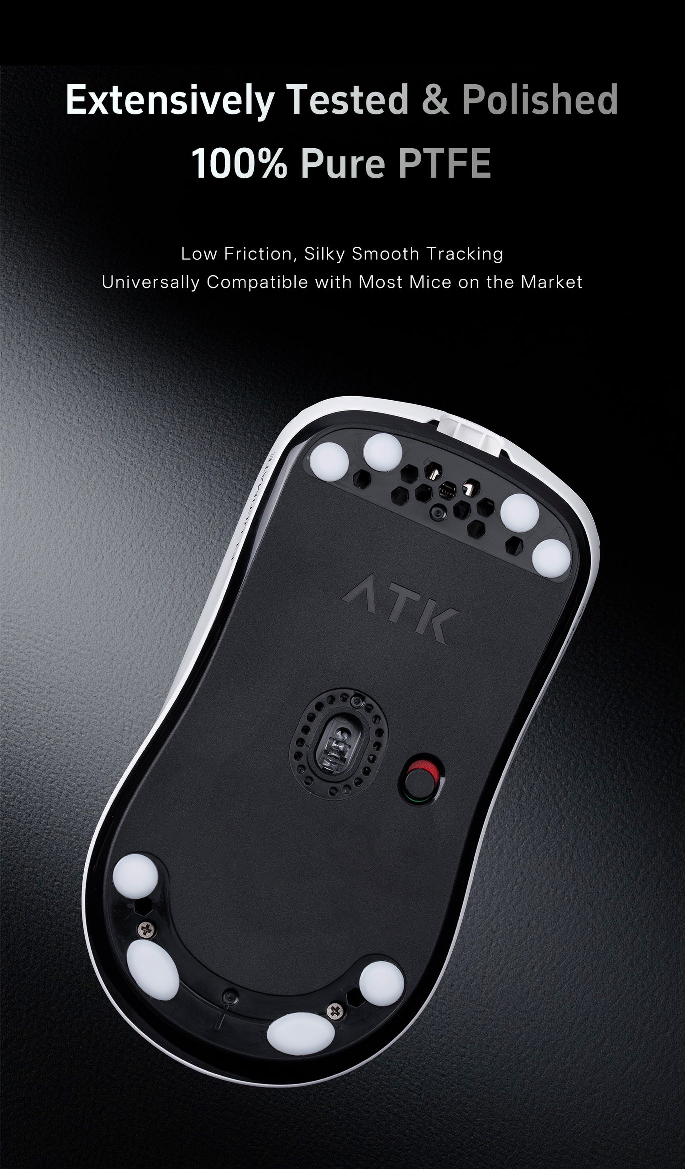 Crystal Jade Mouse Skates | Ultra-Smooth PTFE Skates – ATK Gaming Gear