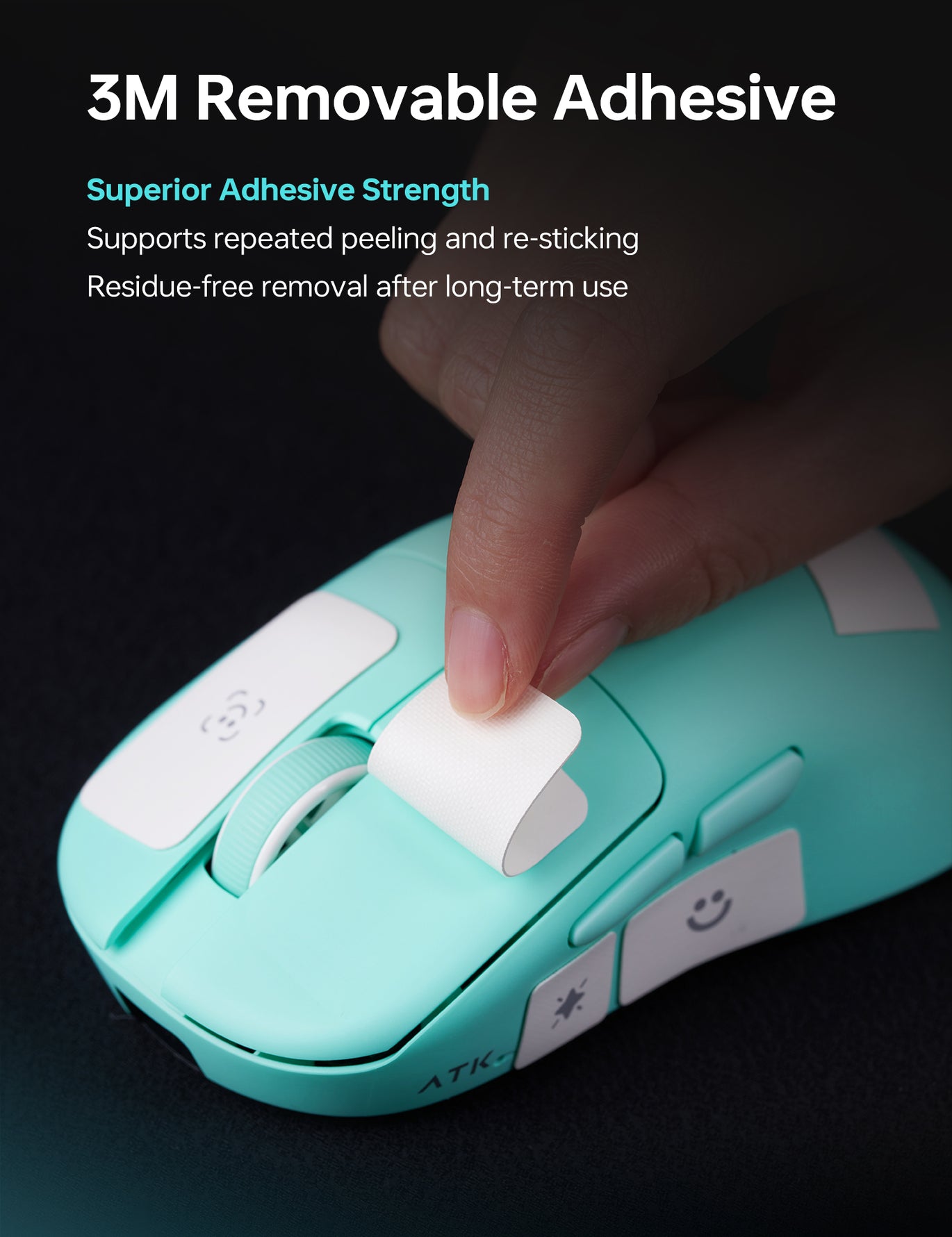 Slender Blade Mouse Grip Tape | Thin Anti-Slip Grip – ATK Gaming Gear