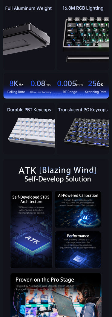 ATK 68 V3 eSports Hall Effect Keyboard – ATK Gaming Gear