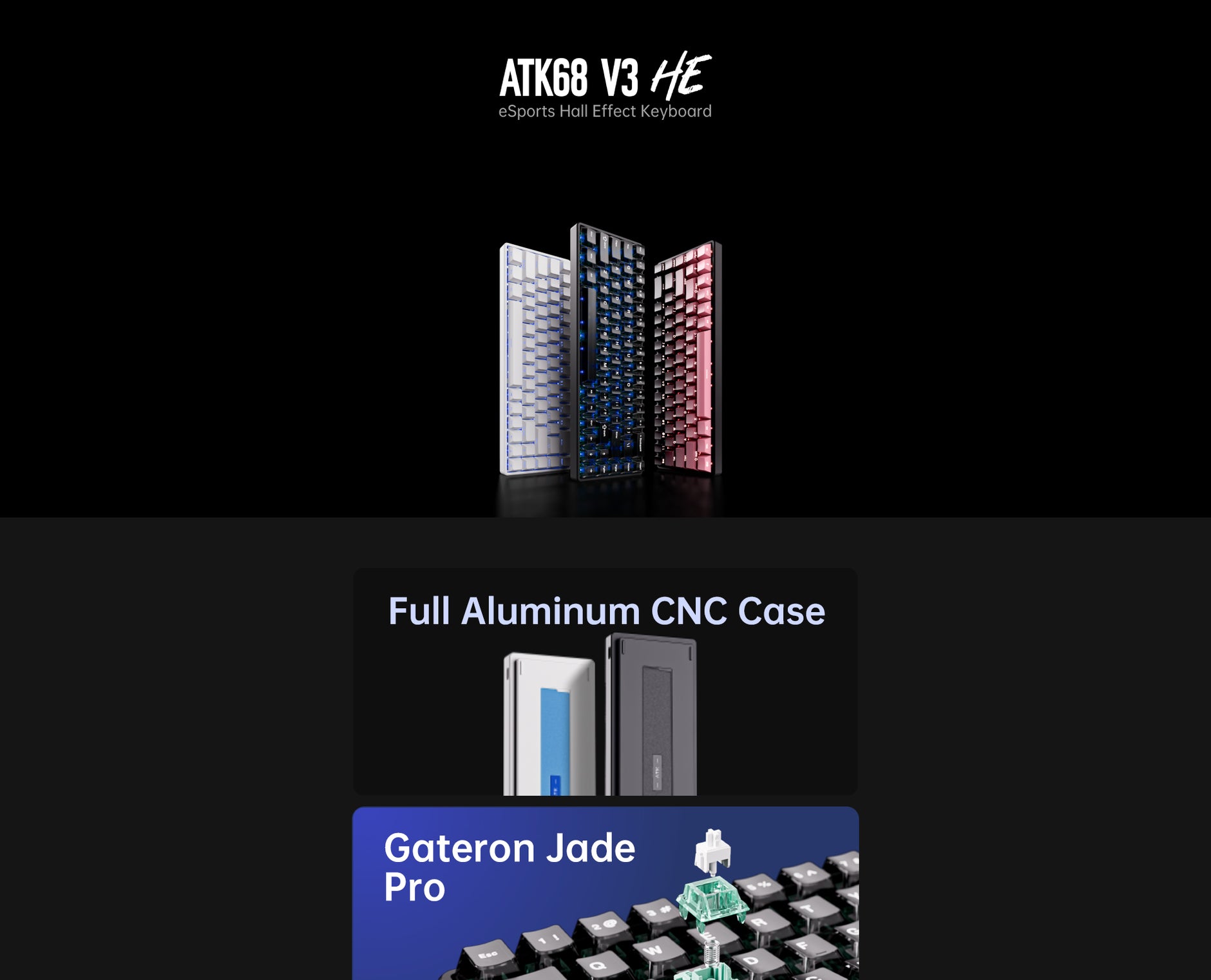 ATK 68 V3 eSports Hall Effect Keyboard – ATK Gaming Gear