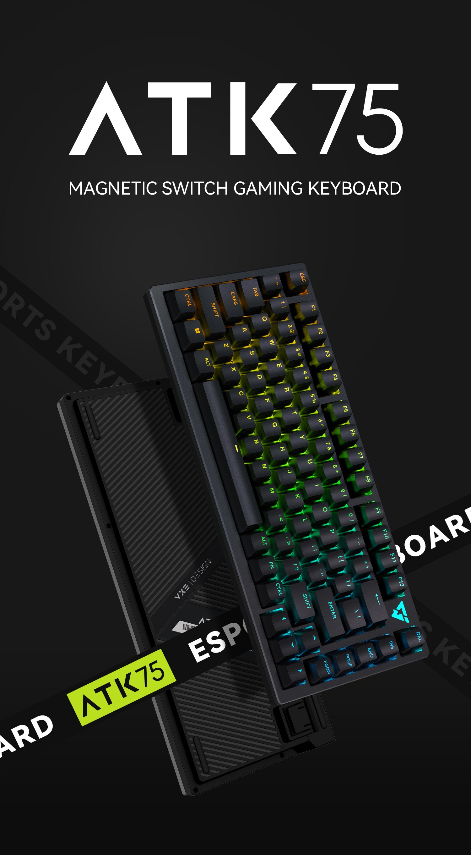 ATK 75 Magnetic Switch Gaming Keyboard