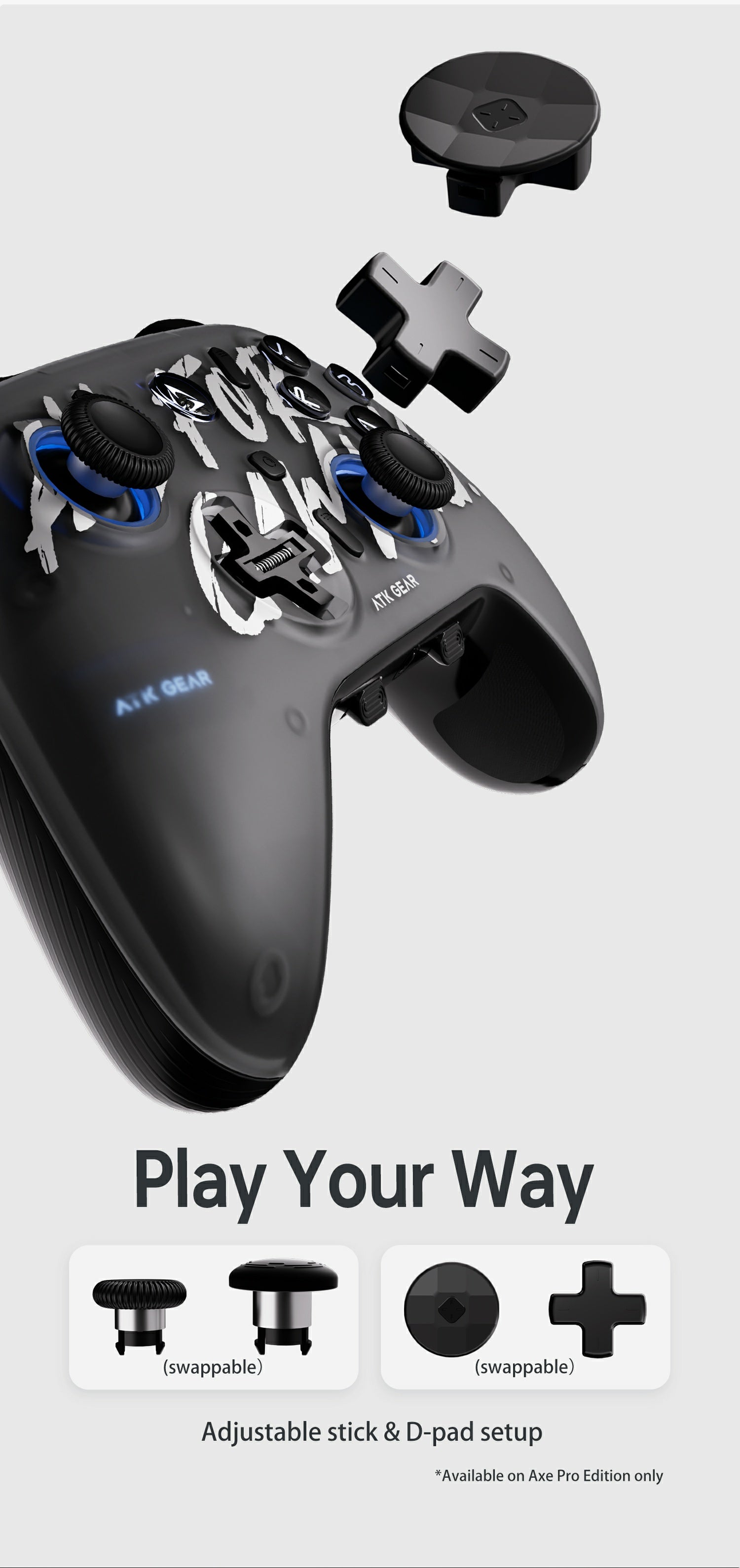 ATK AXE Series | Tri-Mode Wireless Gaming Controller – ATK Gaming Gear