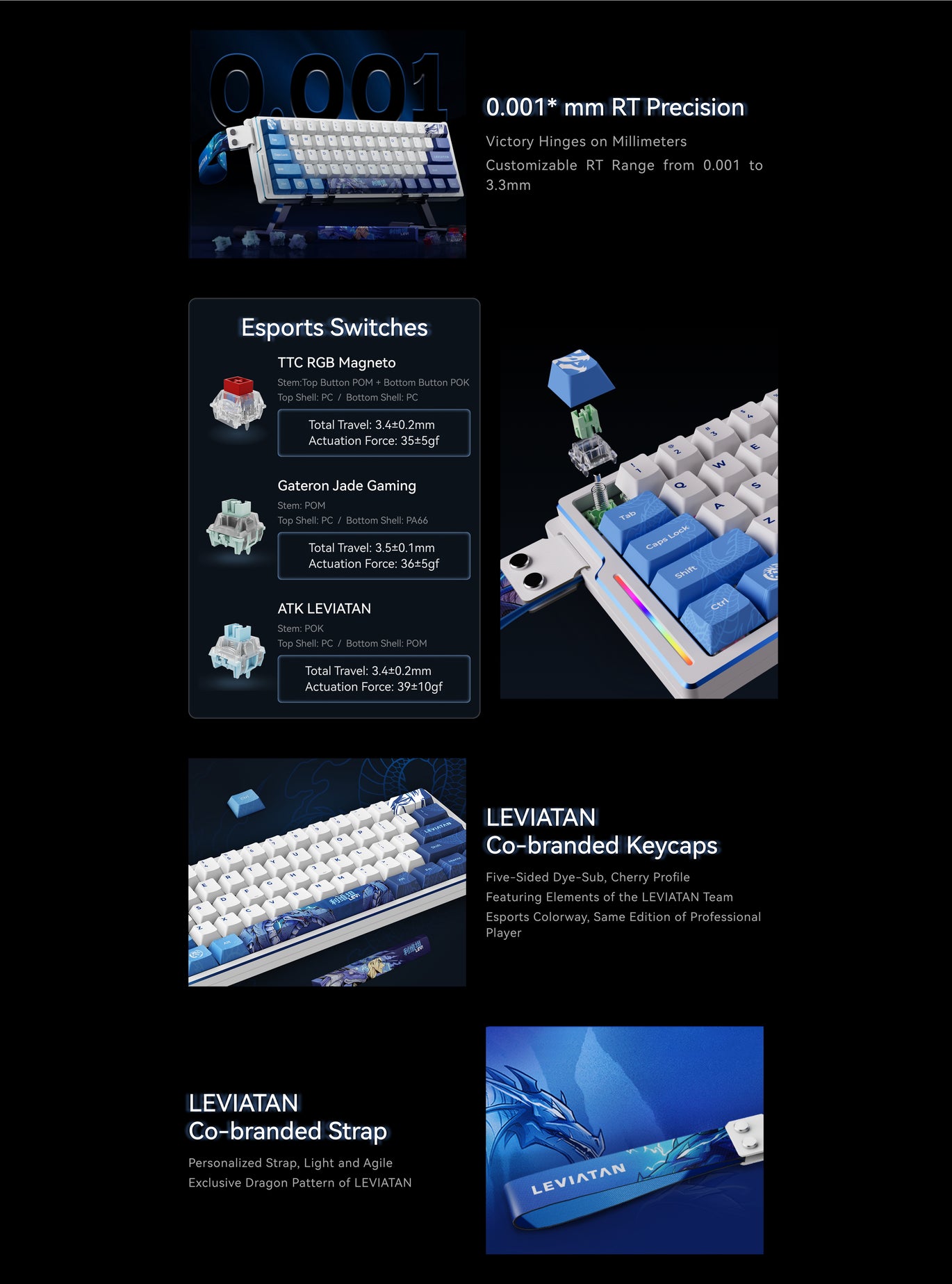 ATK EDGE 60HE ULTIMATE Esports Magnetic Keyboard - LEVIATAN Collaborat ...