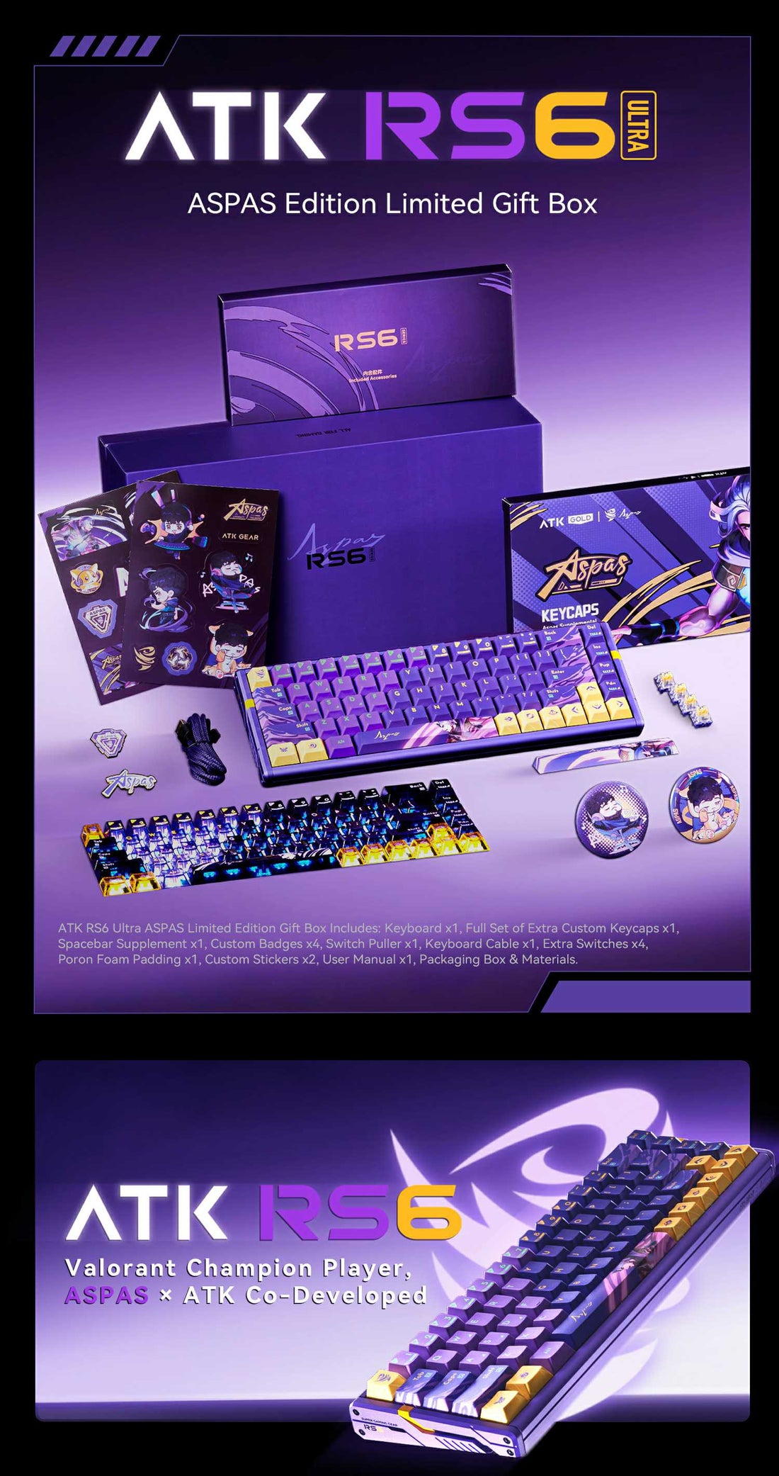 ATK RS6 Ultra | Aspas Hall Effect Gaming Keyboard – ATK Gaming Gear