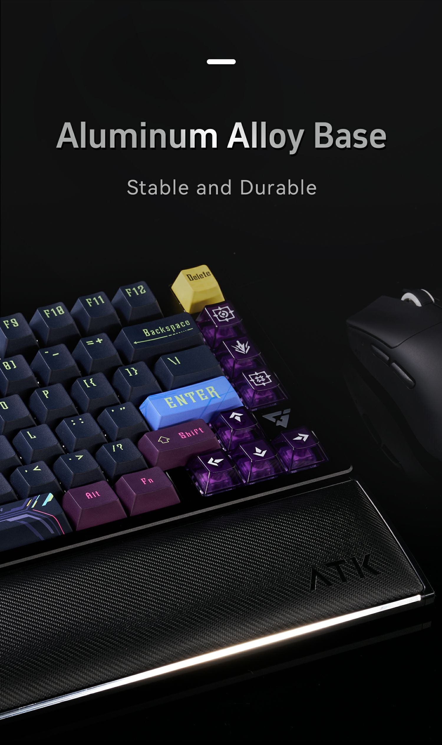 ATK Aluminum Alloy Wrist Rest | Premium Ergonomic Support – ATK Gaming Gear