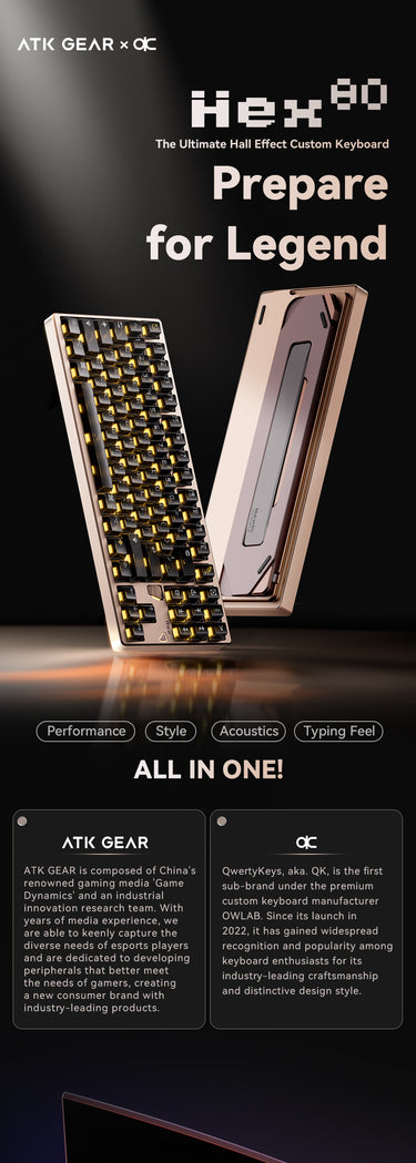 ATK × QK Hex80 TKL Magnetic Switch Keyboard – ATK Gaming Gear