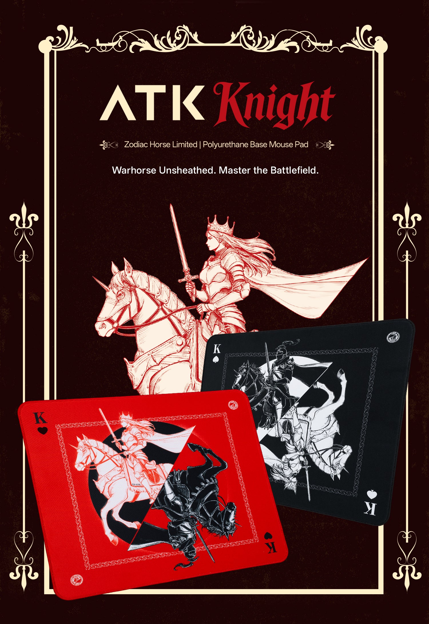 ATK Knight Zodiac Horse Limited Edition Gaming Mouse Pad – ATK Gaming Gear