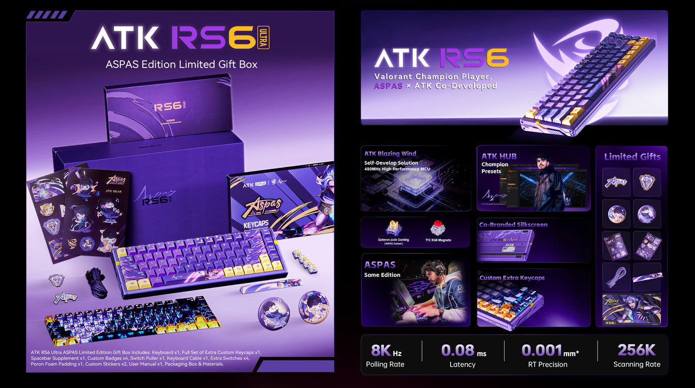 ATK RS6 Ultra | Aspas Hall Effect Gaming Keyboard – ATK Gaming Gear