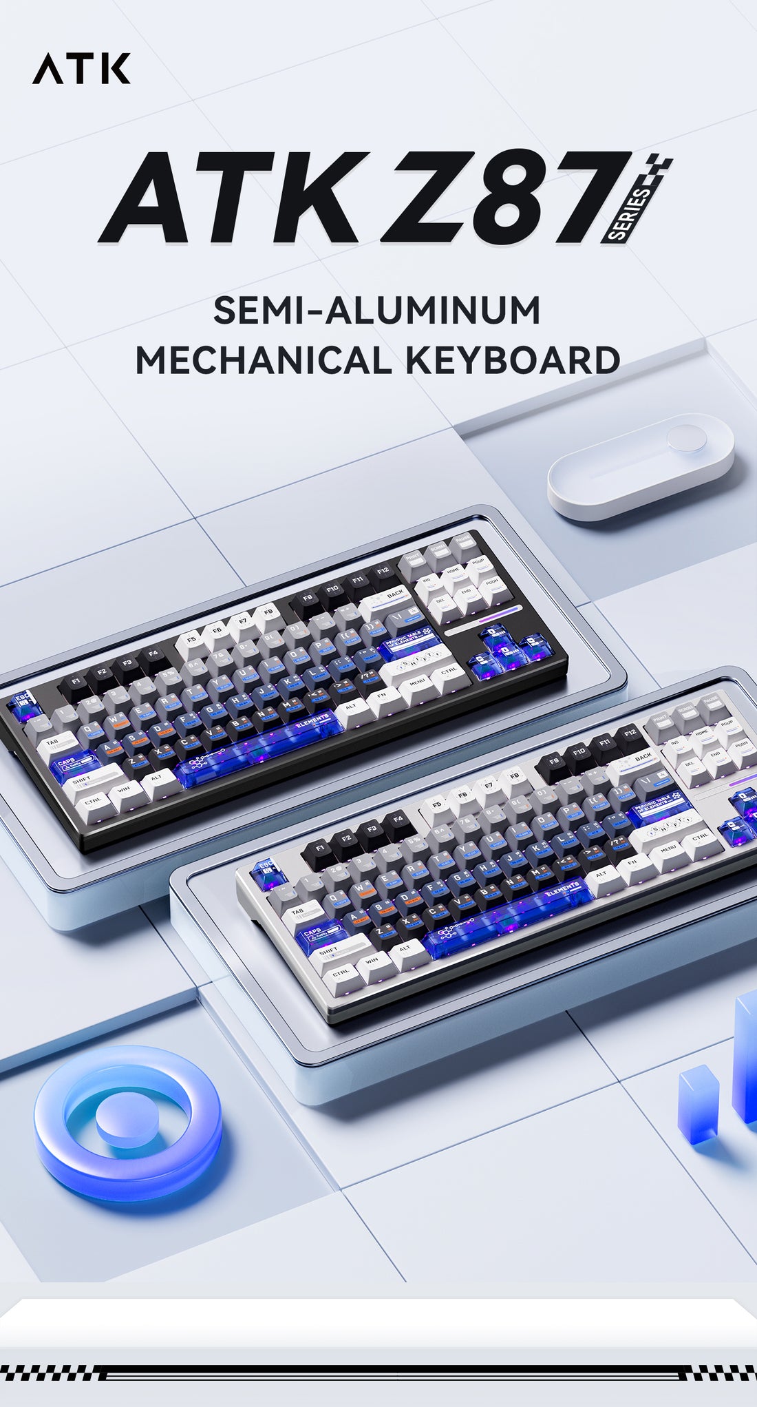ATK Z87 | Wireless Semi-Aluminum Mechanical Keyboard – ATK Gaming Gear