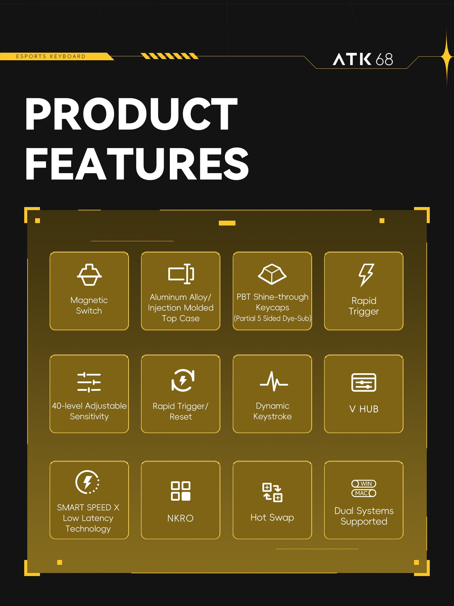 ATK68 | Magnetic Switch Gaming Keyboard – ATK Gaming Gear