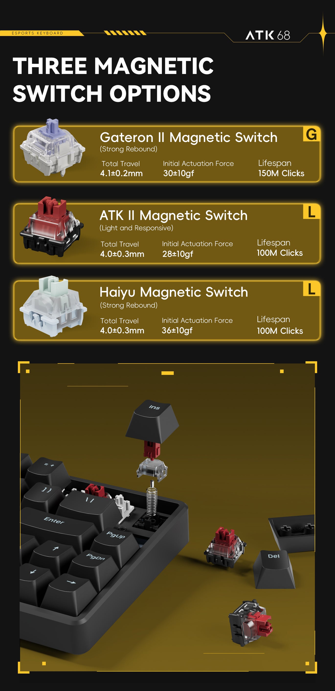 ATK68 | Magnetic Switch Gaming Keyboard – ATK Gaming Gear