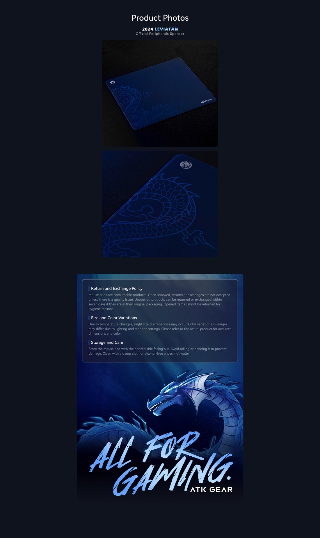 ATK x LEVIATAN Esports Gaming Mouse Pad – ATK Gaming Gear