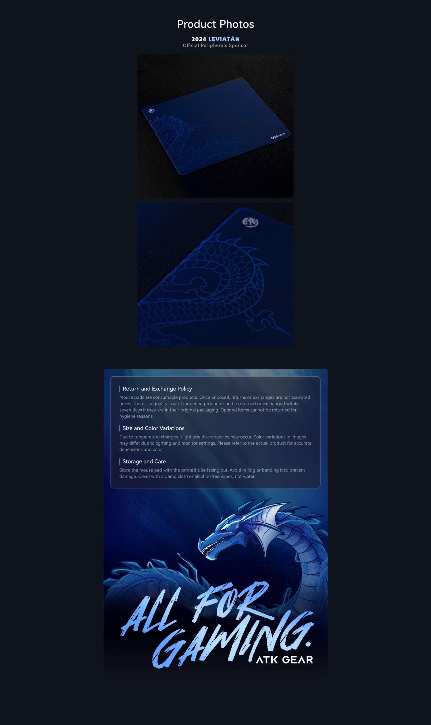 ATK x LEVIATAN Esports Gaming Mouse Pad – ATK Gaming Gear