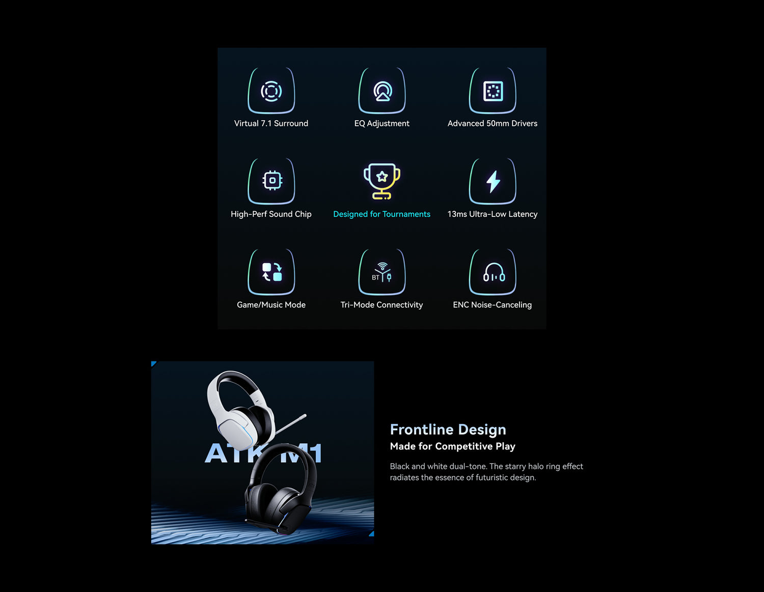 ATK Mercury I | Tri-mode Wireless Gaming Headset – ATK Gaming Gear