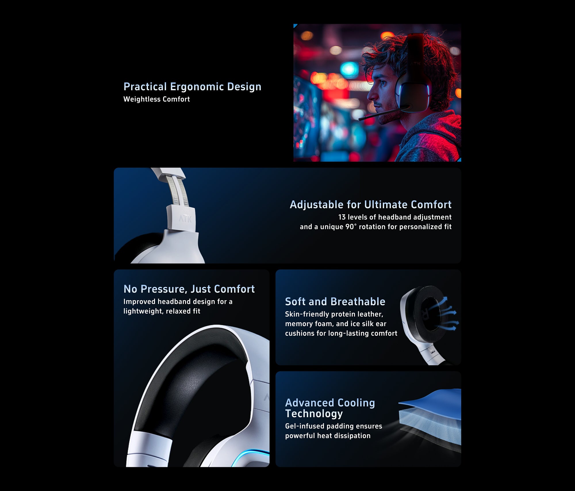 ATK Mercury I | Tri-mode Wireless Gaming Headset – ATK Gaming Gear